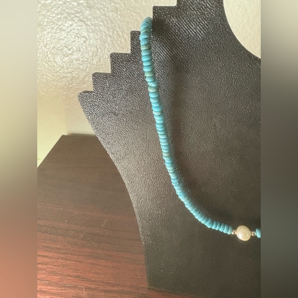 Jewelry | Turquoise Beaded Necklace With Navajo Pearls And Natural ...